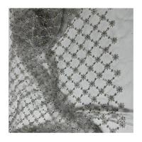 China Velvet Embroidery Beaded Fabric Mesh Beaded Fashion Fabric for sale