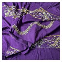 China Luxury Bead Flower Design African Velvet Lace Fabric With Shinny Sequin Embroidery For Clothing for sale