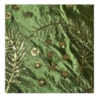 China Luxury Bead Flower Design African Velvet Lace Fabric With Shinny Sequin Embroidery For Clothing for sale