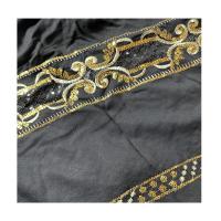 China Knit Metallic Paillette Metal Sequin Brand Beaded Embroidery Fabric for Women for sale