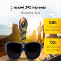 China Full HD 1080P Bluetooth Video Sunglasses With Polarized UV Protection Safety Lens for sale