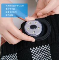 China Bluetooth Beanie Hat Video Camera with Light, USB Rechargeable 4 LED Headlamp Cap Wireless Headphones for Skiing,Running for sale