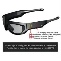 China 14cm x 5cm x 4cm Polarized Action Video Eyewear Plastic Lens for sale