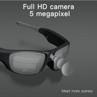 China 5.0M HD Mountaineering Sport Action Video Vlogging Sunglasses With Remote Control for sale