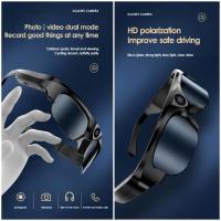 China TR90 Frames Audio Video Sungalsses With Wireless Music Playback Biking for sale