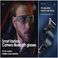 China Men Women Bluetooth Video Sunglasses With Open Ear Music Connect Phones Tablets for sale