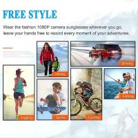 China 720p Bluetooth Video Sunglasses Recording For Trekking Walking Golf Outdoor Sports for sale