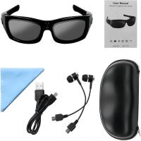 China Climbing Snowboarding 1080P Bluetooth Camera Sunglasses Connect With Phone Tablet for sale