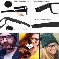 China 1080P HD Hidden Camera Sunglasses NO Button No Hole Touch To Recording In 3-5 Seconds for sale