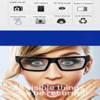 China 1080P Body Worn Camera Hidden Video Glasses 80° Angle For Motorcycling Trekking Climbing for sale