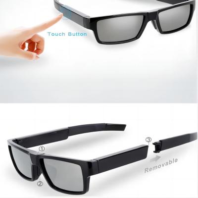 China G2-64G Hidden Sunglcasses With 80° Angle Recording Wearable Body Video Camera for sale