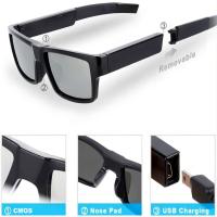 China G2-64G Hidden Sunglcasses With 80° Angle Recording Wearable Body Video Camera for sale