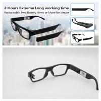 China Indoor Outdoor Securtiy Wifi Glasses With Camera 1080P Battery Powered Vibrate Alert for sale