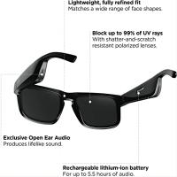 China Audio Wireless Bluetooth Video Sunglasses Hands Free Calling Open Ear Headphones for sale