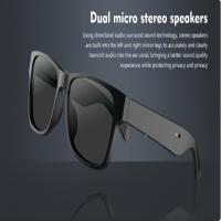 China Wireless Music Bluetooth Video Sunglasses Anti Blue Ray Lenses Connect With Phone for sale