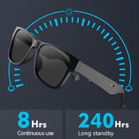 China Wireless Music Bluetooth Video Sunglasses Anti Blue Ray Lenses Connect With Phone for sale