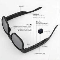 China 5M Pixels Bluetooth Video Sunglasses With Camera 1080P Micro SD Card Up To 128G for sale