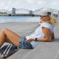 China Hat with Bluetooth speaker adjustable bluetooth hat wireless smart speaker phone cap for outdoor sport for sale