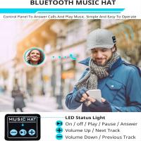China Hat with Bluetooth speaker adjustable bluetooth hat wireless smart speaker phone cap for outdoor sport for sale