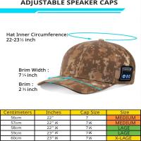 China Bluetooth hat with speaker adjustable Built-in Battery up to 24Hours Music playtime for Walking,Skiing,Trekking Biking for sale