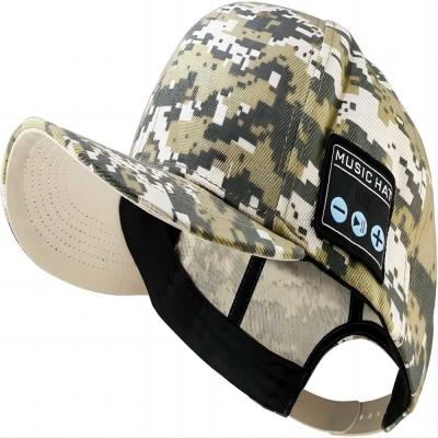 China Bluetooth hat with speaker adjustable Built-in Battery up to 24Hours Music playtime for Walking,Skiing,Trekking Biking for sale