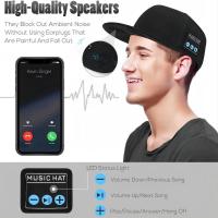 China Mobile bluetooth audio sports cap  speaker removable hand washing and adjustable for baseball, skate,biking for sale