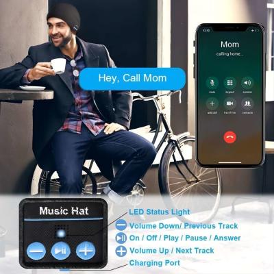 China B5 Wireless Beanie hat with bluetooth, Hands-free phone calls & Music playing with Warmth for Men,Women Winter sports for sale