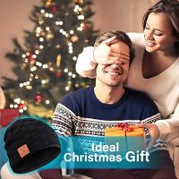 China Bluetooth Beanie Hat  Wireless Bluetooth speaker Black hat with music enjoy as Stocking Stuffers Gifts for family for sale