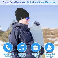 China Skating Hiking Riding Bluetooth Beanie Hat Music Playing Hands Free Phone Calls for sale