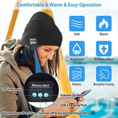 China Viview Bluetooth Beanie Hat,Enjoy music& hands-free phone talking,Stocking Stuffers Gifts for Marathon Sports,Camping for sale