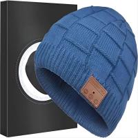 China Wool Wireless Bluetooth Hat HD Stereo Built In Mic Christmas Electronic Gifts for sale