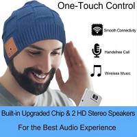 China Wool Wireless Bluetooth Hat HD Stereo Built In Mic Christmas Electronic Gifts for sale