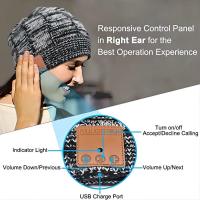 China Knit Winter Cap Wireless Smart Beanie Headset 24hour Play Time HD Stereo Speaker for sale