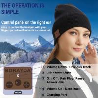 China Bluetooth Beanie Headphones Hat Unique Christmas Tech Gifts for sale