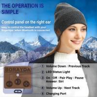 China Men Women Bluetooth Beanie Hat Headphone Music Hat Winter Knit Cap for sale