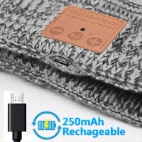 China Winter, Hiking, Climbing, Jogging Bluetooth Beanie Hat With Wireless Headset BT5.0 for sale