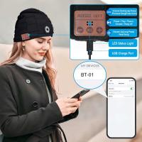 China Skating Hiking Camping Dog Walking Bluetooth LED Hat Flashlight Music Playback for sale