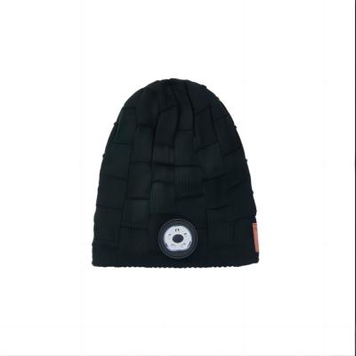 China Night Walking Night Jogging Bluetooth Beanie Hat LED Lamp Music Playback for sale