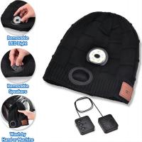 China Night Walking Night Jogging Bluetooth Beanie Hat LED Lamp Music Playback for sale