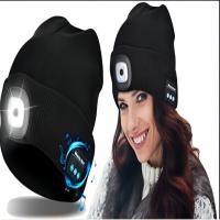 China Headlamp Cap Wireless Headphones Hat For Adventure Activities Mountaineering Riding for sale