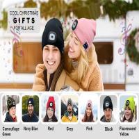 China Music Playback LED Beanie With Light Hands Free Calling For Logging Sunset Fishing for sale