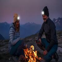 China LED Headlamp Music Cap Bluetooth Headphones Hat For Christmas, Birthdays, Men for sale