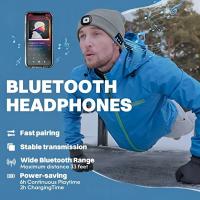 China Sports Bluetooth Headphones Hat Hands Free With Music Phone Talks Flahslight for sale