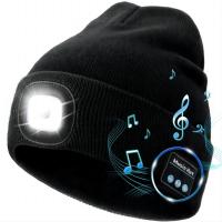 China Wireless Earphones Bluetooth Headphones Hat With Lights Christmas Gifts for sale