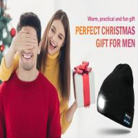China Bluetooth Wireless Headphones Hat With Light Bluetooth Beanie Night Biking for sale