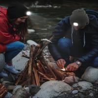 China LED Bluetooth Beanie With headlamp,Unisex USB Rechargable hands free headlights  Women Men Gifts for Dad Him Husband for sale