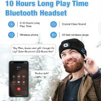 China Full HD 1296P Bluetooth Video Hat Body Camera With LED Brightness Headlights for sale