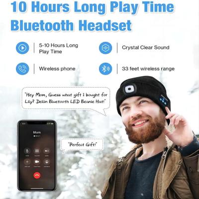 China Full HD 1296P Bluetooth Video Hat Body Camera With LED Brightness Headlights for sale