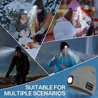 China Full HD 1296P Bluetooth Video Hat Body Camera With LED Brightness Headlights for sale