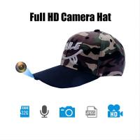 China 2K Sport Action Hidden Camera Hat APP Control With 1000mah Rechargable Battery for sale